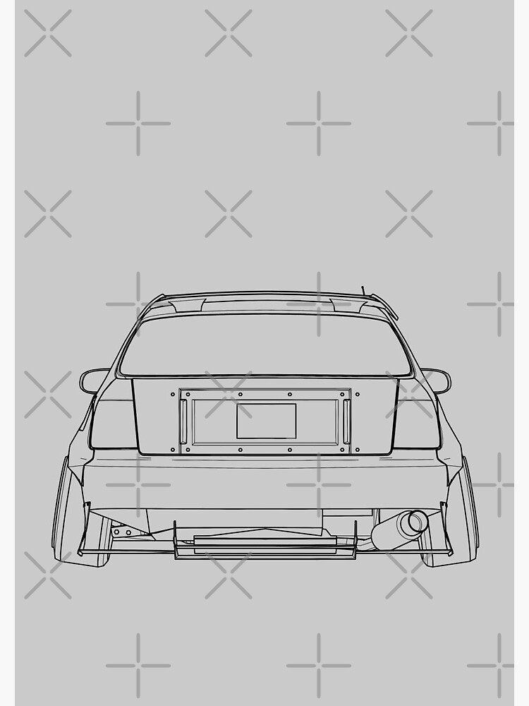 "Car line art, Car guy, Car girl JDM car addict, Civic Front Drawing ...