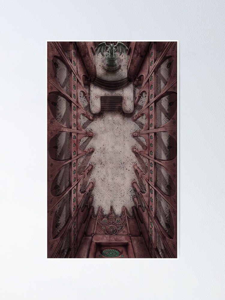 "Dark Temple Battle Map" Poster for Sale by Domille | Redbubble