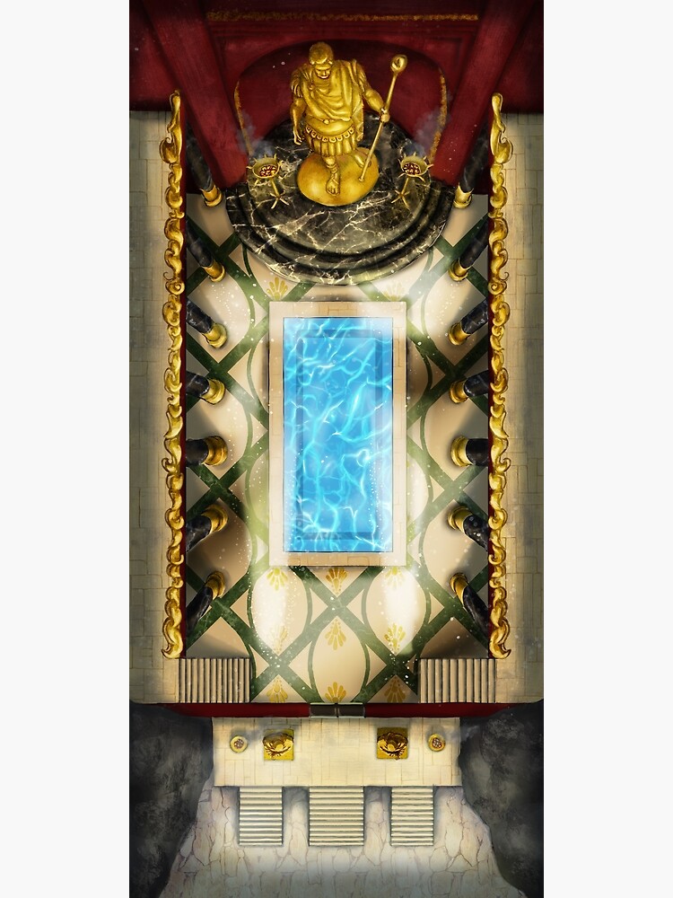 Greek Temple Battle Map Premium Matte Vertical Poster sold by Maphelo ...