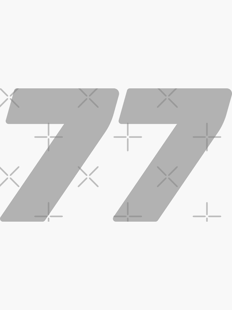 "77 Bot. Driver Number 2022 Season (Black BG)" Sticker by ...