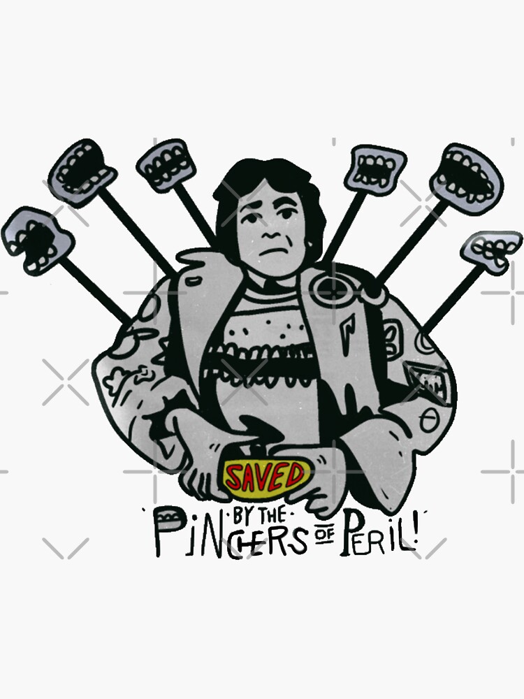 "Pinchers of Peril" Sticker for Sale by Matt Daddy | Redbubble