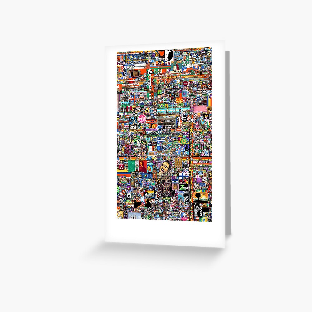 "r/place Final Canvas 2022" Greeting Card by r-place-2022 | Redbubble