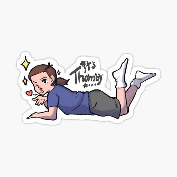 "Wink wink!" Sticker by thomby | Redbubble