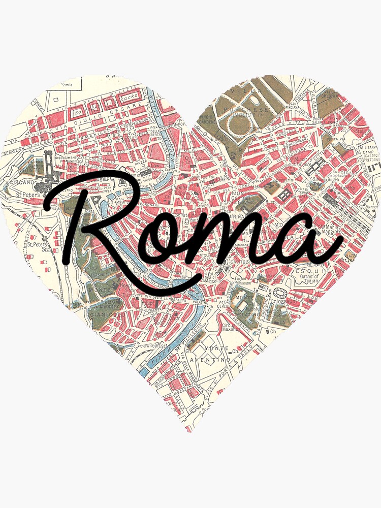 "I heart Rome" Sticker for Sale by stephmcr | Redbubble