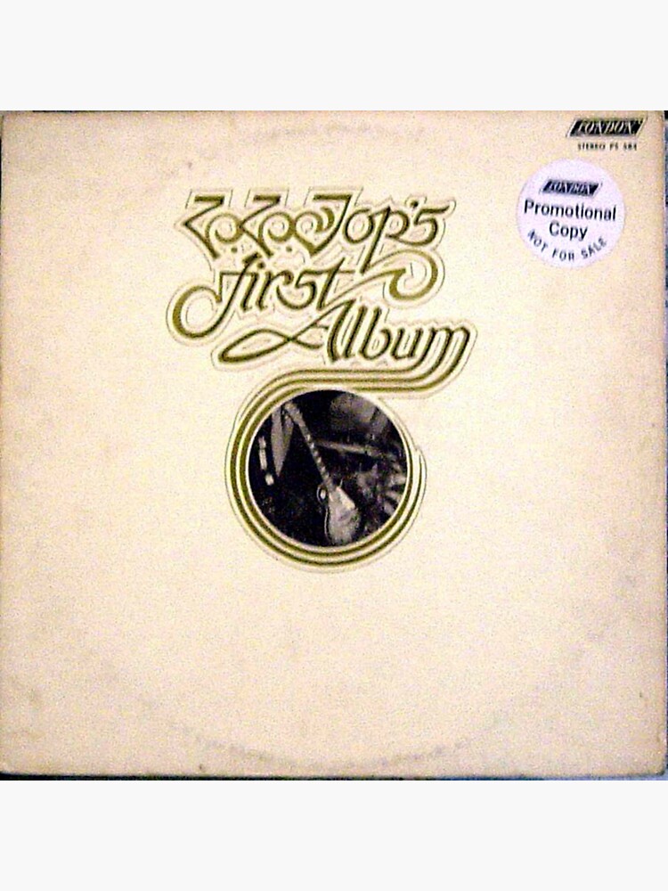 "Zz Top's First Album Promo Lp Sticker" Sticker by hornecrosb | Redbubble