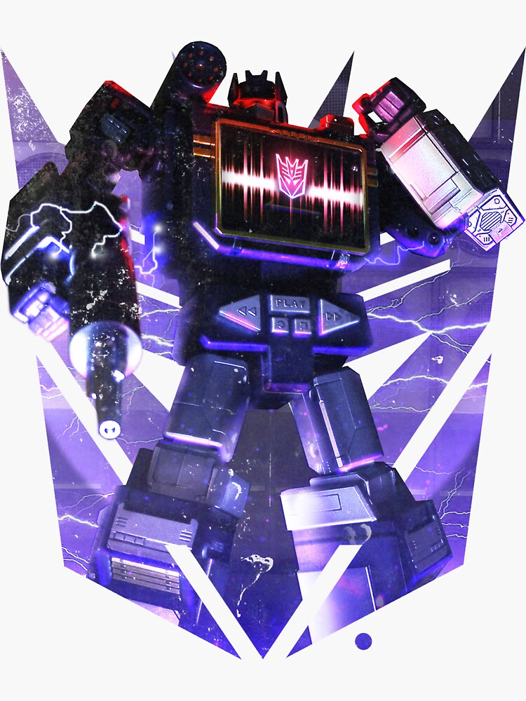 "Soundwave the Transformer" Sticker for Sale by BotsVsCons | Redbubble