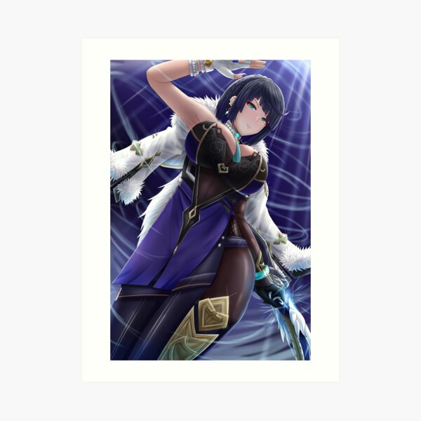 "Yelan Genshin Impact New Hydro Character" Art Print by genshinwaifus ...