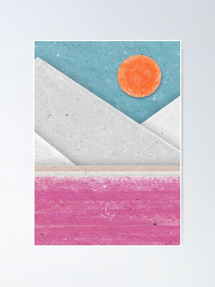 "Landscape inspired by "Salar Bonaire"" Poster for Sale by Conniesdsgn ...