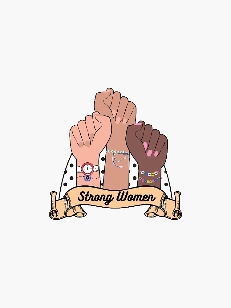 "Strong women stickers" Sticker by Erandishop | Redbubble