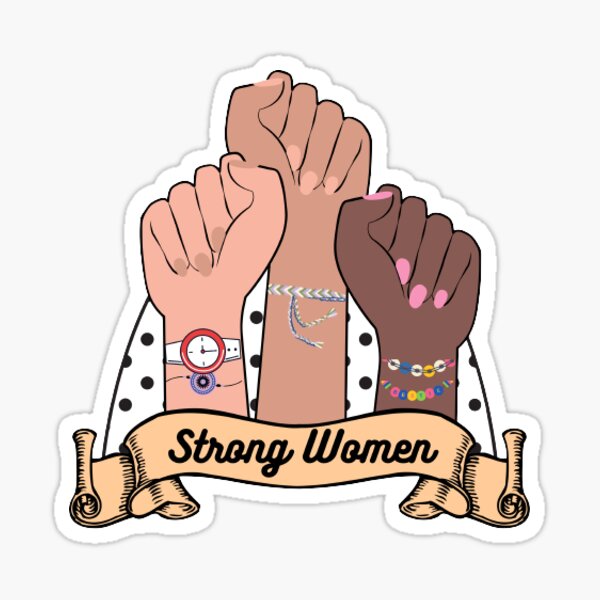 "Strong women stickers" Sticker by Erandishop | Redbubble