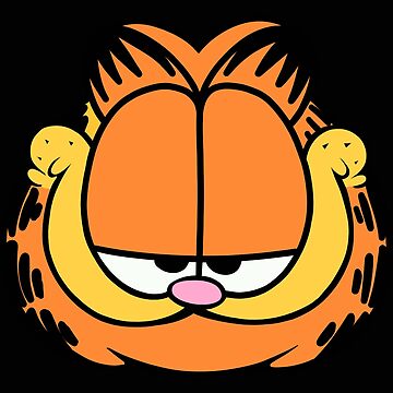 "Garfield face " Sticker for Sale by cluniejoheslinr | Redbubble