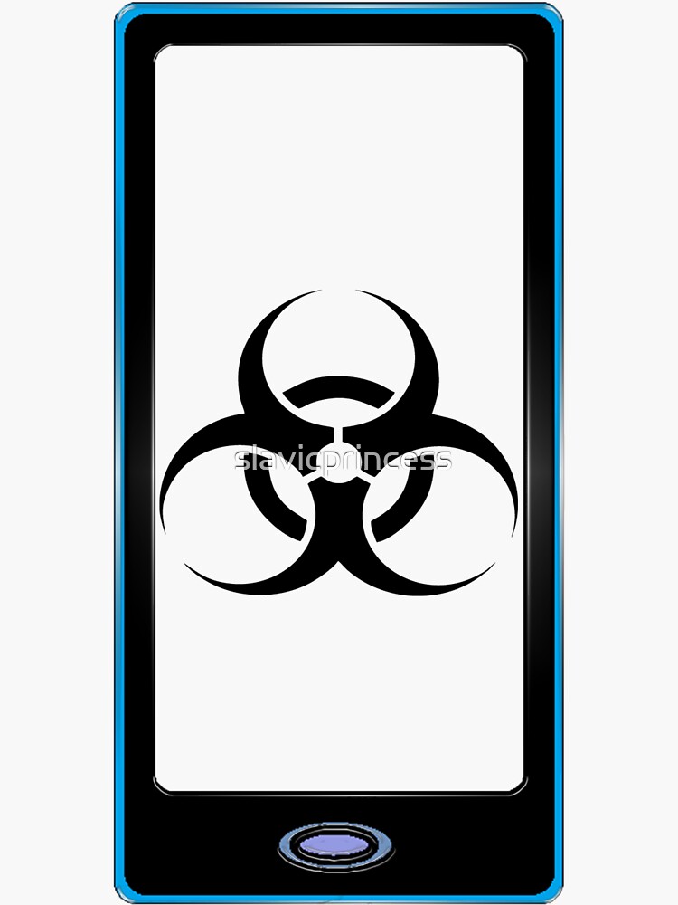 "Destroy Your Phone" Sticker by slavicprincess | Redbubble