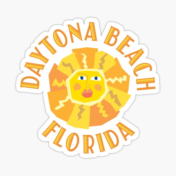 "Daytona Beach Florida Vacation and Beach Gear" Sticker for Sale by ...