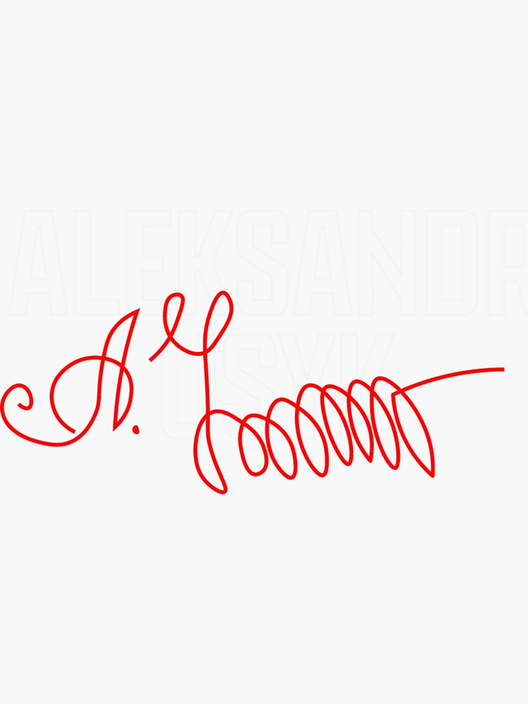 "Oleksandr Usyk Signature" Sticker by HimTungRS | Redbubble