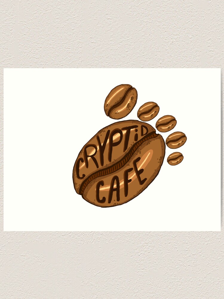 "Cryptid Cafe logo" Art Print for Sale by B1GIronOnHisHip | Redbubble