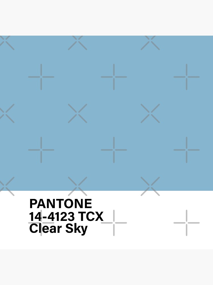 "PANTONE 14-4123 TCX Clear Sky" Poster for Sale by princessmi-com ...