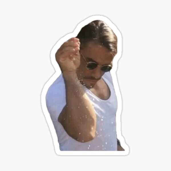 "Salt Bae" Sticker for Sale by freshmemes | Redbubble