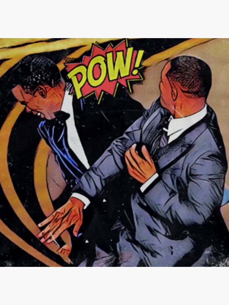 "slap POW" Sticker for Sale by NormanJewell | Redbubble