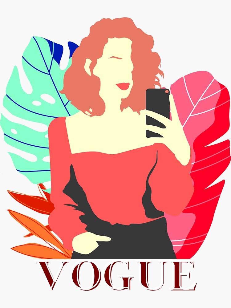 "Vogue" Sticker by ConcepArtShop | Redbubble