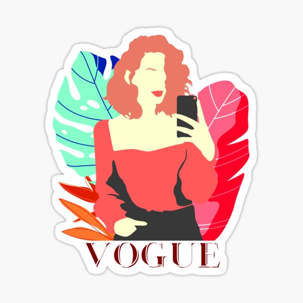 "Vogue" Sticker by ConcepArtShop | Redbubble
