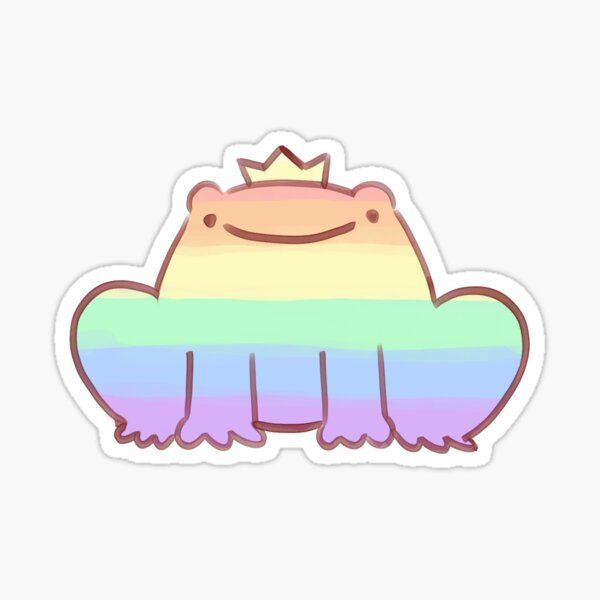 "Cute Pride Frog" Sticker by KingArtCrack | Redbubble