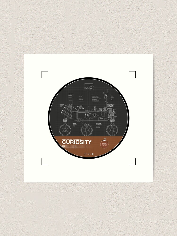 "Curiosity Rover" Art Print for Sale by kuroderuta | Redbubble