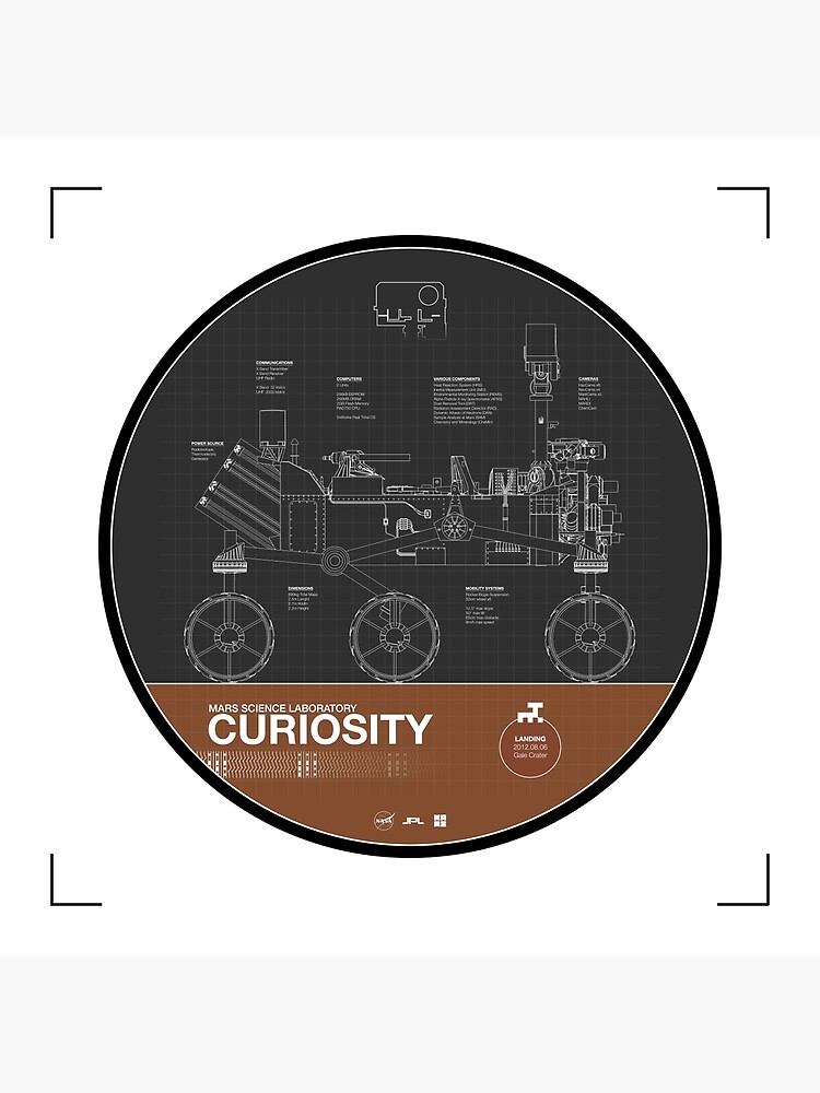 "Curiosity Rover" Art Print for Sale by kuroderuta | Redbubble