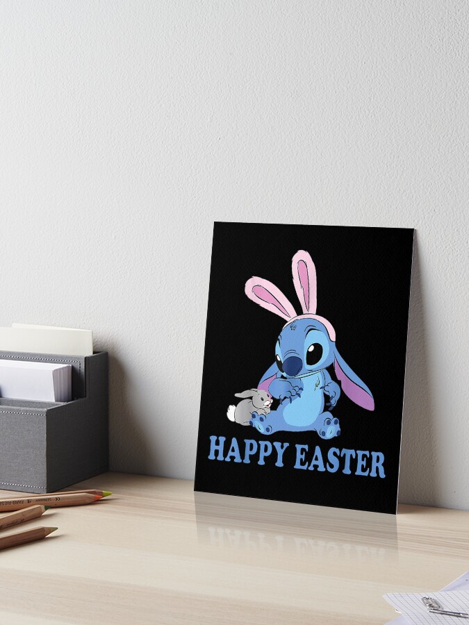 "Stitch Happy Easter" Art Board Print for Sale by GomezUSArt | Redbubble
