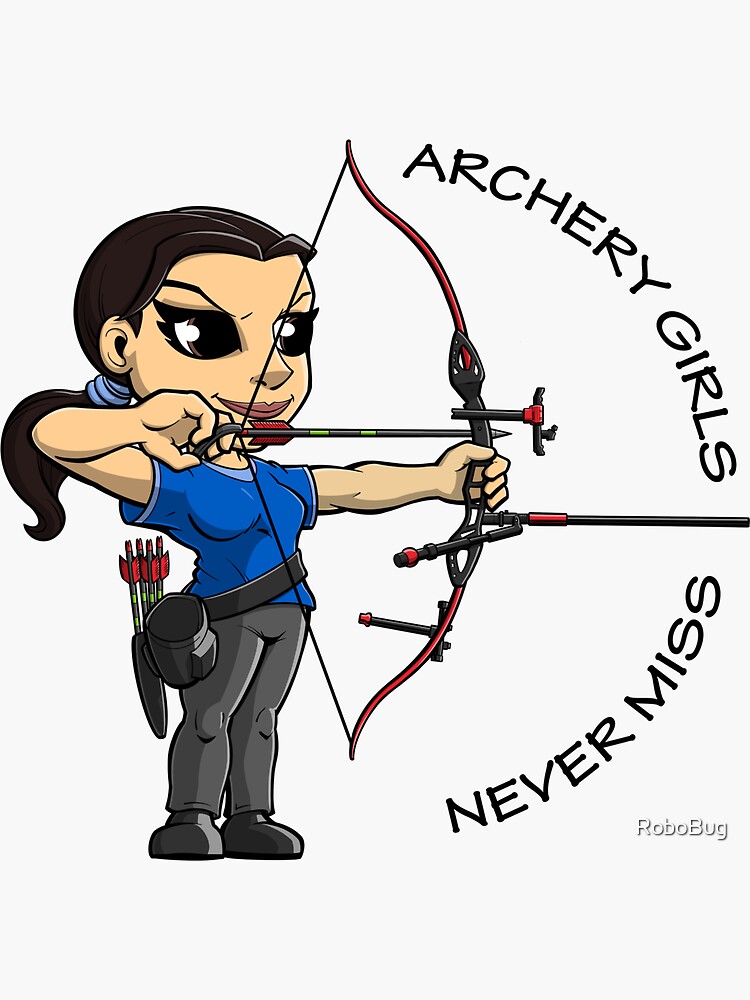 "Brunette Archery Girl - Archery Girls Never Miss - Female Archer ...