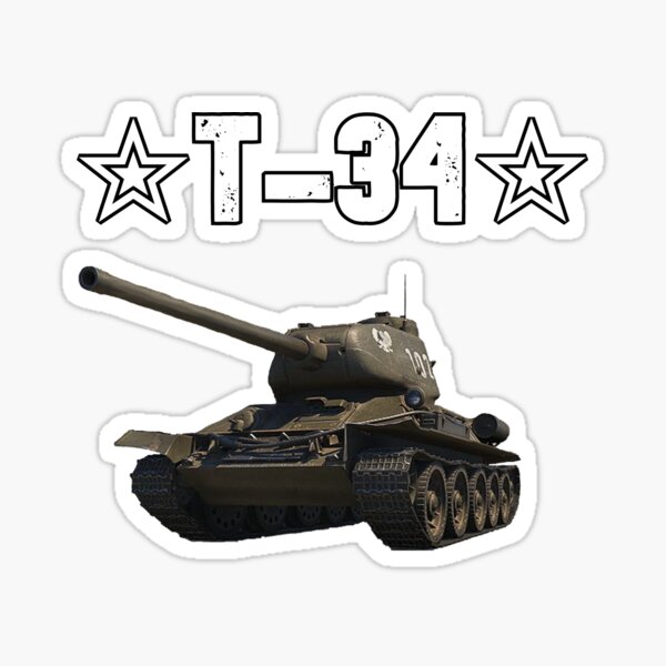 "Soviet Tank T-34" Sticker by T-MStudio | Redbubble
