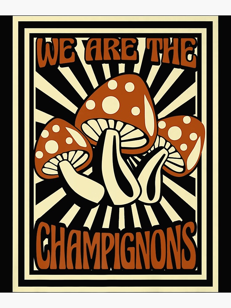 Retro French Language We Are The Champignons Premium Premium Matte Vertical Poster sold by ...