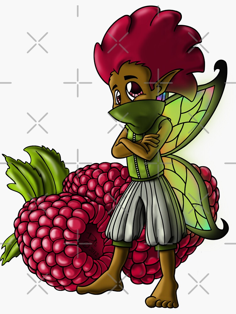 "Raspberry Fairy Khalfani" Sticker for Sale by treasured-gift | Redbubble