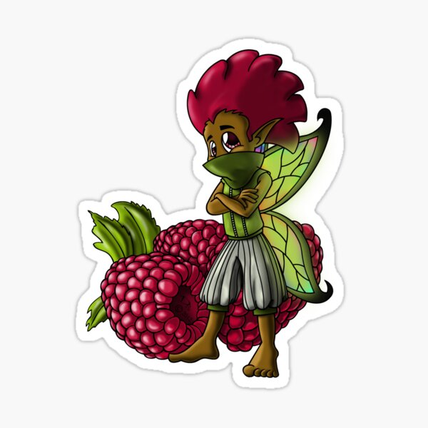"Raspberry Fairy Khalfani" Sticker for Sale by treasured-gift | Redbubble