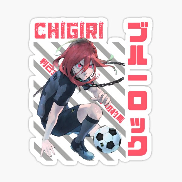 "CHIGIRI HYOMA - BLUE LOCK " Sticker by dannontyrece | Redbubble
