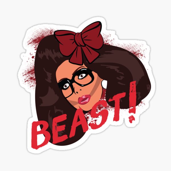"BEAST!" Sticker for Sale by mkarap | Redbubble