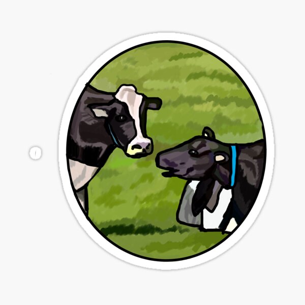 "Cow Buds" Sticker by courtartz | Redbubble
