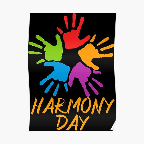 "Harmony Day" Poster by Zasregaf | Redbubble