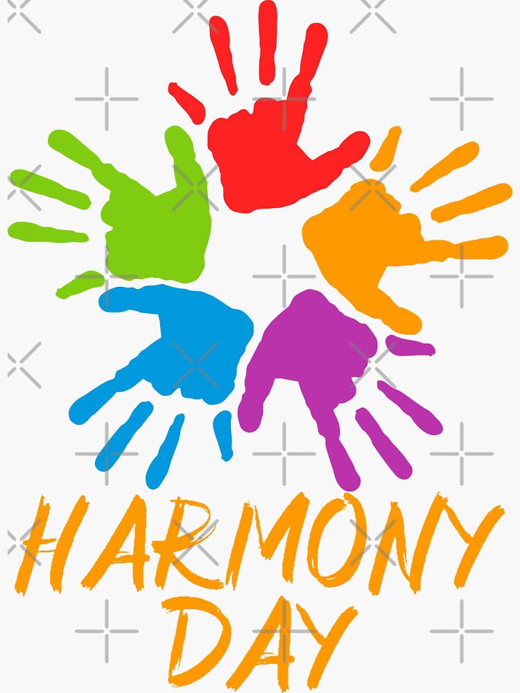 "Harmony Day" Sticker by Zasregaf | Redbubble