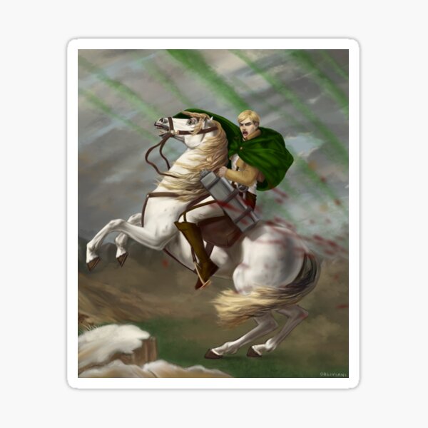 Dedicate Your Hearts” Erwin Painting V2" Sticker by Obliviani | Redbubble