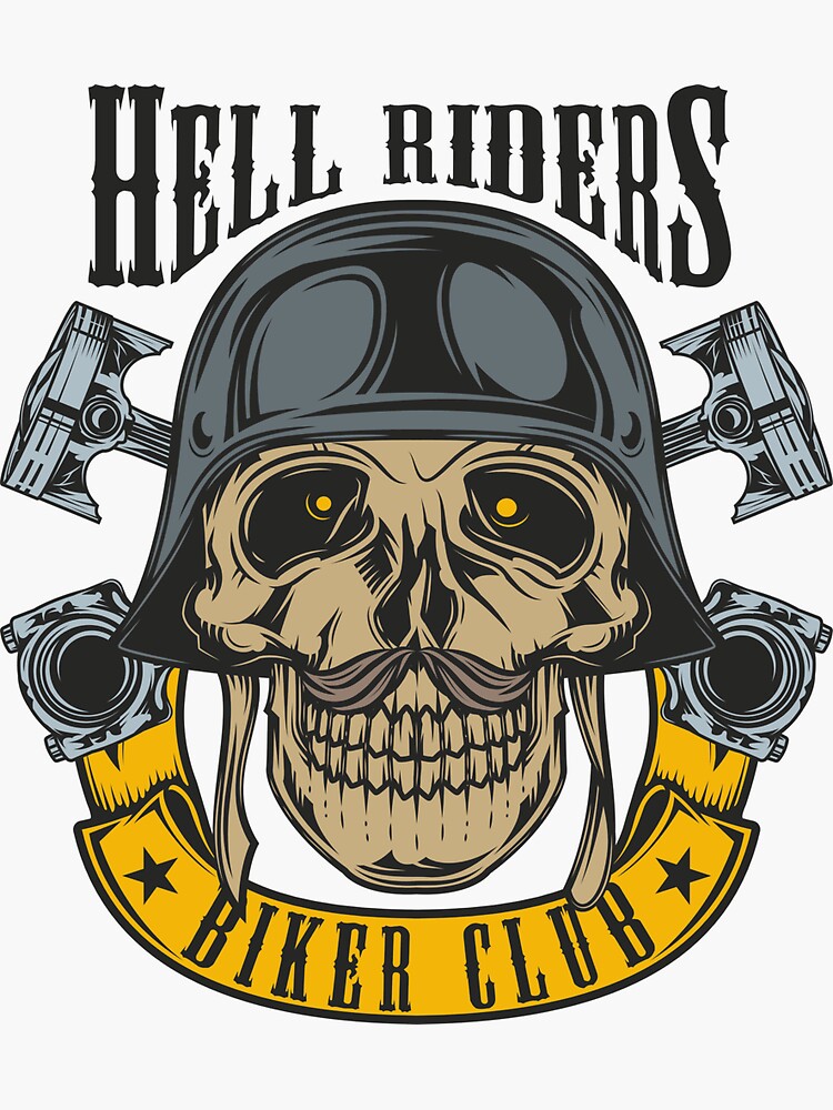 "Hell Riders" Sticker by Victor2202 | Redbubble