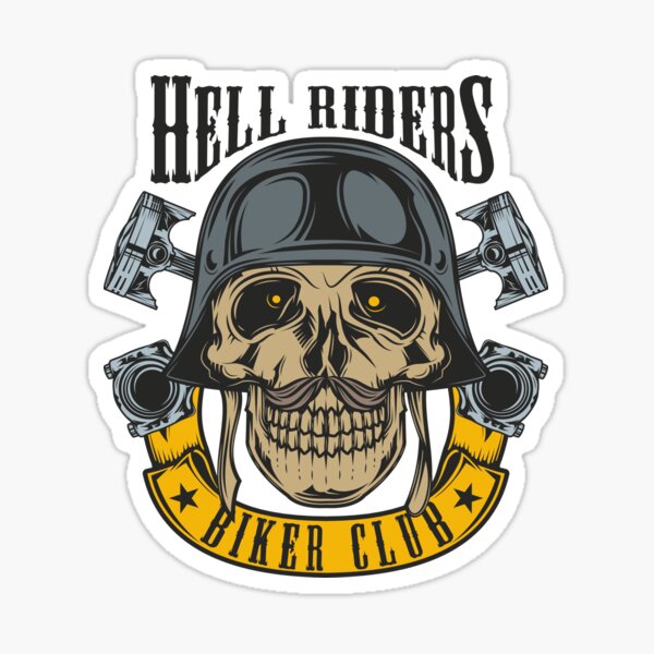 "Hell Riders" Sticker by Victor2202 | Redbubble