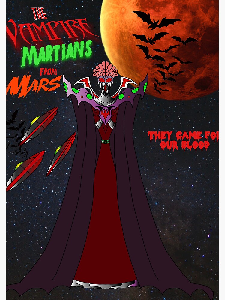 "The Vampire Martians of Mars" Spiral Notebook for Sale by ...