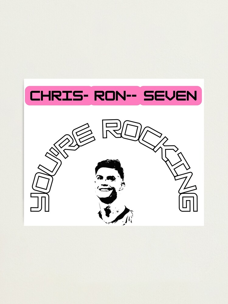 "CHRIS-RON-SEVEN - Du rockst" Fotodruck von RalphDragons459 | Redbubble