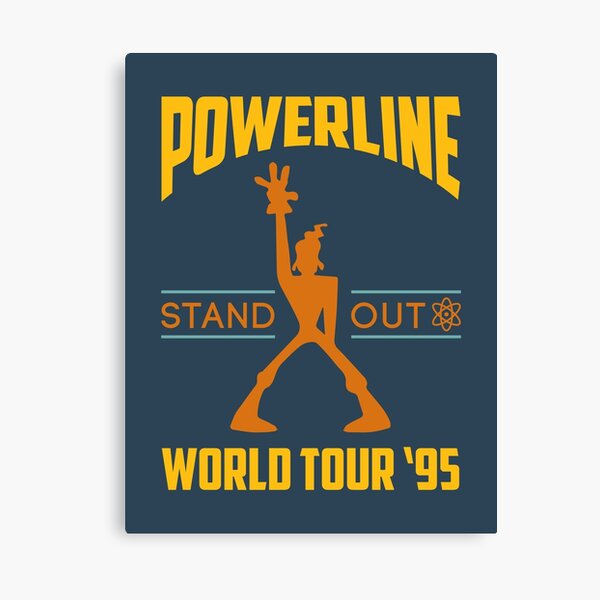 "Powerline Stand Out World Tour '95" Canvas Print for Sale by Batg1rl ...