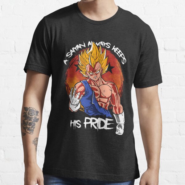 "Vegeta A Saiyan Always Keeps His Pride Classic ." T-shirt for Sale by ...