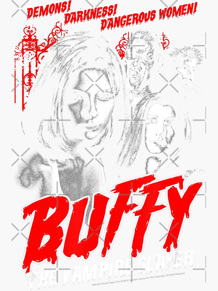 "Gift Buffy Painting Poster" Sticker by DanAraujo4460 | Redbubble