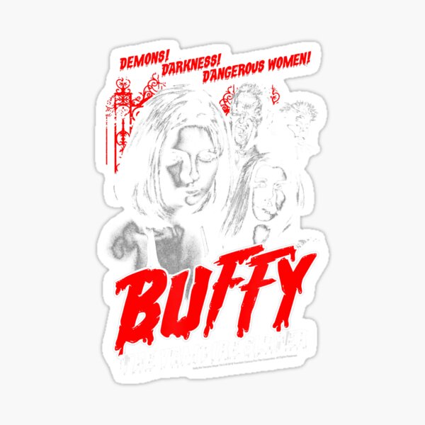 "Gift Buffy Painting Poster" Sticker by DanAraujo4460 | Redbubble