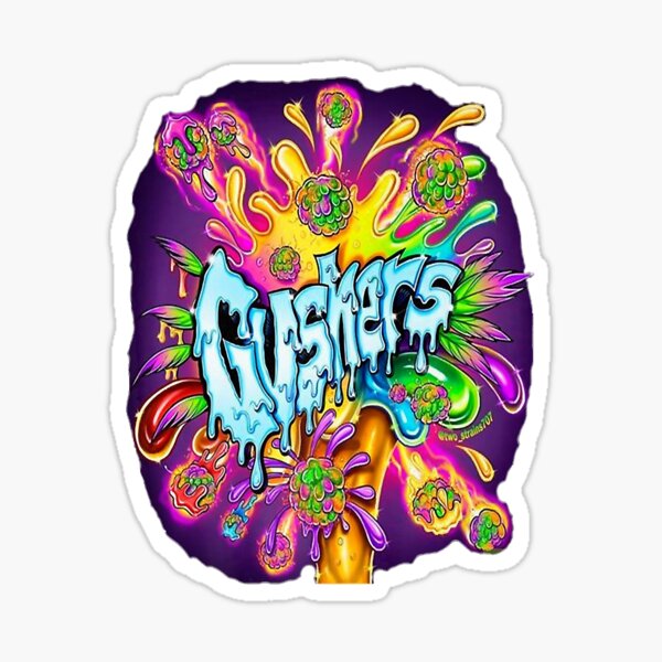 "Weed Strains Gushers 420 Cannabis Culture" Sticker by RolanoRomse ...