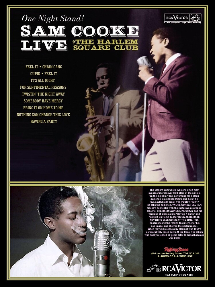 "Sam Cooke , Jackie Wilson Concert poster " Poster for Sale by ...