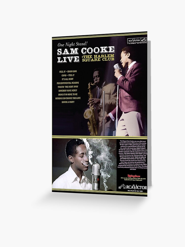 "Sam Cooke , Jackie Wilson Concert poster " Greeting Card for Sale by ...